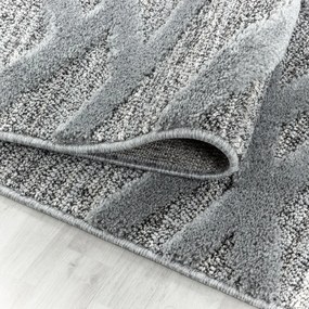 Ayyildiz, Kusový koberec Pisa 4706 Grey kruh, 80x80 (průměr) kruh, šedá, ložnice