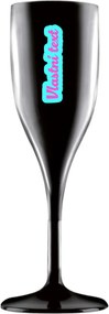 Personalizovaná nerozbitná prosecco sklenice s vlastním textem s obrysem