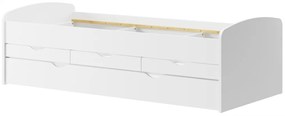 MAXIVA Dětská postel - NICOLE 01, 90x200 cm, bílá
