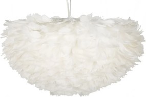 Závěsný lustr Feathry 60 cm bílý