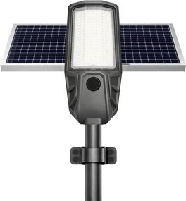 LED Stm. poul. lampa se senz. a solár. pan. KOBRA 400W/24000 mAh IP65 antr. + DO