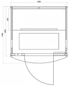 BPS-koupelny Infrasauna Relax  120x120, 2-3 osoby