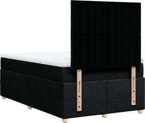 Box spring postel s matrací černá 120x190 cm textil 3291221