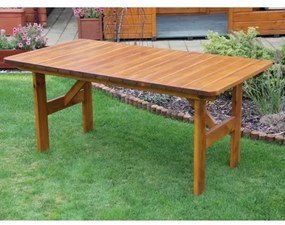Dřevěný zahradní stůl SIVELA - 152 cm - 3D5570