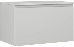 Mexen Orio koupelnová skříňka pod umyvadlo 80 cm s deskou, 1 zásuvka, šedá matná - 91A10-08047-1-BFC62