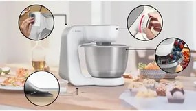 Bosch MUM58200 bílá / Kuchyňský robot / 1000W / mísa 3.9 L / 7 rychlos