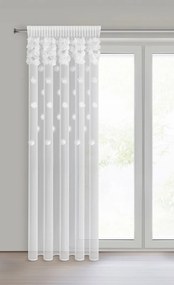 ZÁCLONA NA PÁSCE DIANA1 140X270 CM BÍLÁ