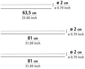 WENKO 19214100 - Tyč UNIVERSAL 2x2 cm bílá