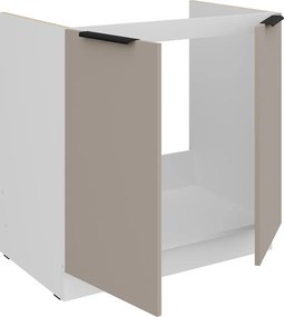 ARIA lb | dolní skříňka 80 ZL 2F dřezová | 80 cm | ANTI FINGERPRINT povrch | bílá/béžová