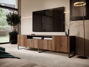 ADRK Furniture Šatní skříň RTV Miro na stojan RTV-MIRS-BK