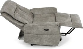 Polohovací křeslo šedé, elektrické TV-Q8575 GREY3