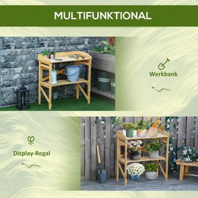 Outsunny šestihranný vyvýšený záhon DIY květináč Dřevěný květináč pro zahradu balkon Příroda 100 x 92 x 16 cm | Aosom