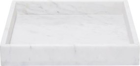 MARBLE Mramorový tác - bílá