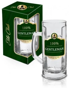 BGtech Sklenice na pivo s uchem 100% Gentleman 500 ml
