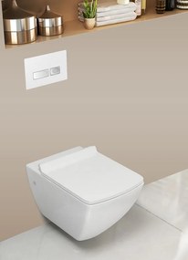 Isvea Isvea, SOLUZIONE WC sedátko, Soft Close, bílá (Purity), 40S30700I