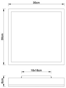 Globo 416080AD1 - LED Stropní svítidlo DORO LED/12W/230V 3000K 30x30 cm