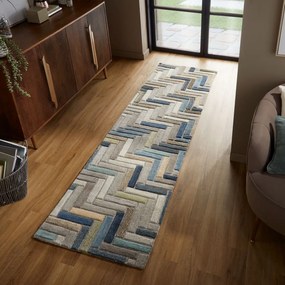 Flair Rugs, Běhoun Moda Russo Natural/Multi, 60x230, vícebarevná, chodba / předsíň