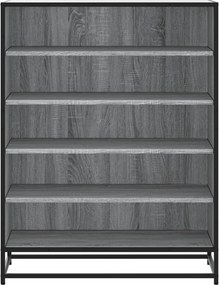 Botník šedý sonoma 75 x 38 x 97,5 cm kompozitní dřevo a kov 3300873