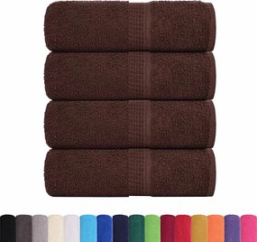 Ručníky FROGN 4 ks hnědé 30x30 cm 360 g/m² 136753