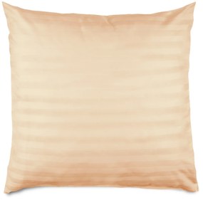 BAMBUSOVÝ POVLAK NA POLŠTÁŘ STRIPE BEIGE 40X40 CM BÉŽOVÁ