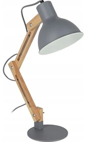 Stolní lampa 1xE27/40W/230V šedá