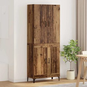 Vysoký bufet Staré dřevo 69,5 x 34 x 180 cm Kompozitní dřevo 3403586