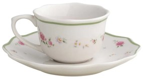 Bílé porcelánové šálky v sadě 2 ks na espresso 90 ml Nonna Rosa – Brandani