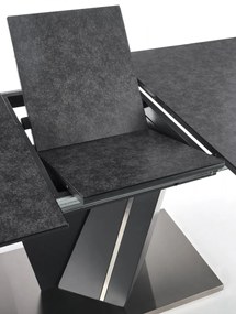 Rozkládací stůl Vade 160/220 cm tmavě šedý