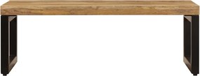 Konferenční stolek 100 x 50 x 35 cm masivní mangovník a ocel 247337