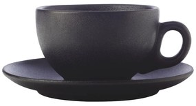 Černý keramický šálek na cappuccino 250 ml Caviar – Maxwell &amp; Williams