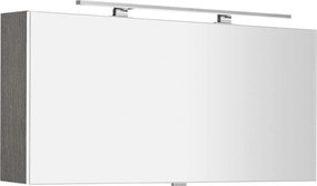 Sapho Cloe - Zrcadlová skříňka s LED osvětlením 120x50x18 cm, dub stříbrný CE120-0011