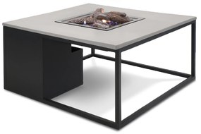 Stůl s plynovým ohništěm COSI- typ Cosiloft 100 černý rám / šedá deska