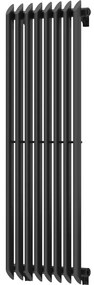 Mexen Atlanta designový radiátor 1200 x 405 mm, 646 W, Černá - W211-1200-405-00-70