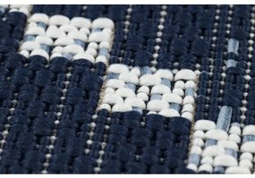koberec COLOR 47268/309 SISAL Diamant Čtverce modrý velikost 120x170 cm | krásné koberce cz