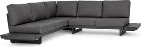 BIZZOTTO Zahradní rohová pohovka INFINITY antracit 253 cm 0663431