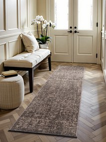 ELLE Decoration, Běhoun Brilliance Prisma 106312 Beige z kolekce Elle, 80x250, hnědá, ložnice