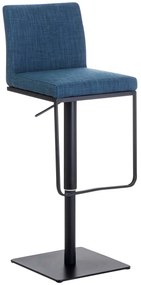 Barová židle Methow - látkové čalounění | modrá
