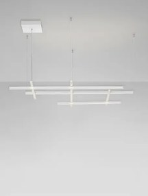 LED stmívatelný bílý designový lustr Pace