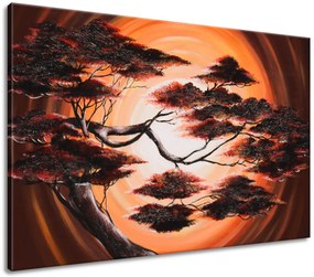 Gario Ručně malovaný obraz Strom při západu slunce Rozměry: 120 x 80 cm
