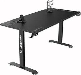 ULTRADESK Momentum černá / Herní stůl / 152 x 70 x 75 cm / USB hub