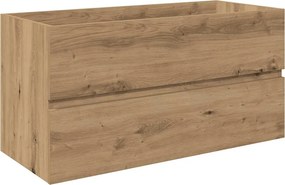 Umyvadlová skříňka s vestavěným umyvadlem a baterie dub artisan 3328936