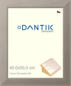 DANTIK rámeček 40x50 | Caa Decapato bílá (Plexi Čiré)
