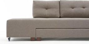 Hanah Home Rozkládací rohová pohovka MANAMA 282 cm béžová pravý roh 825BLC2546