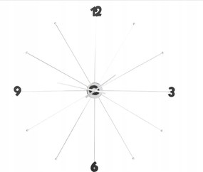 Závěsné Hodiny Like Umbrella Ø100 CM Chromové