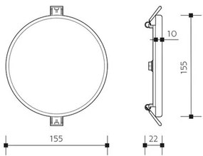 Panlux PN14300007 Podhledové LED svítidlo Downlight Round 12 W, přírodní bílá