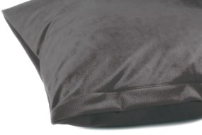 Biante Sametový povlak na polštář Velvet Premium SVP-017 Tmavě šedý 70 x 90 cm