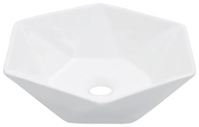 vidaXL Umyvadlo bílé 41 x 36,5 x 12 cm keramika