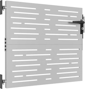 Zahradní branka 85 x 75 cm z corten oceli čtvercový design 153244