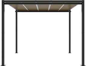 Zahradní altán antracitový 3x3 m Hliník 3217060