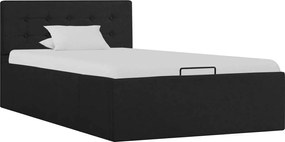 vidaXL Rám postele s úložným prostorem textil 90 x 200 cm [285576] Barva: Tmavě šedá